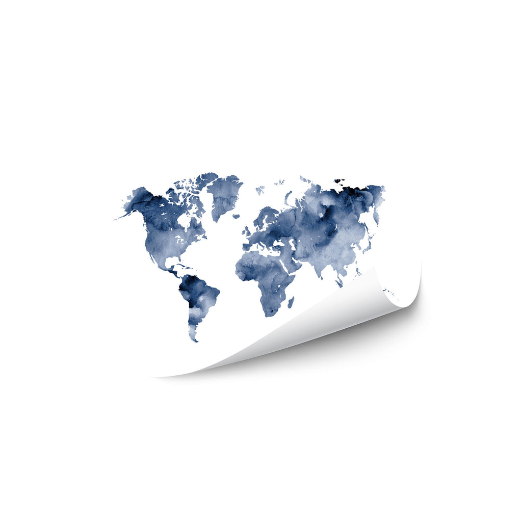 Indigo World Map – Printano LLC